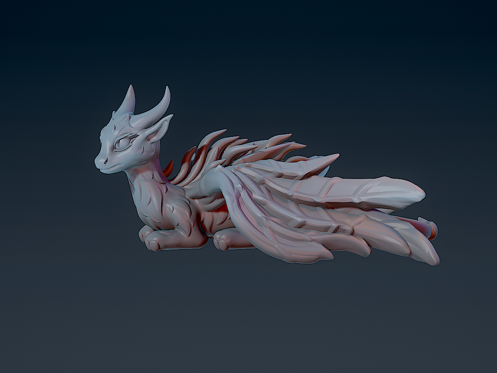 🐉 Cute Dragon 7・Free 3D File for ・Cults