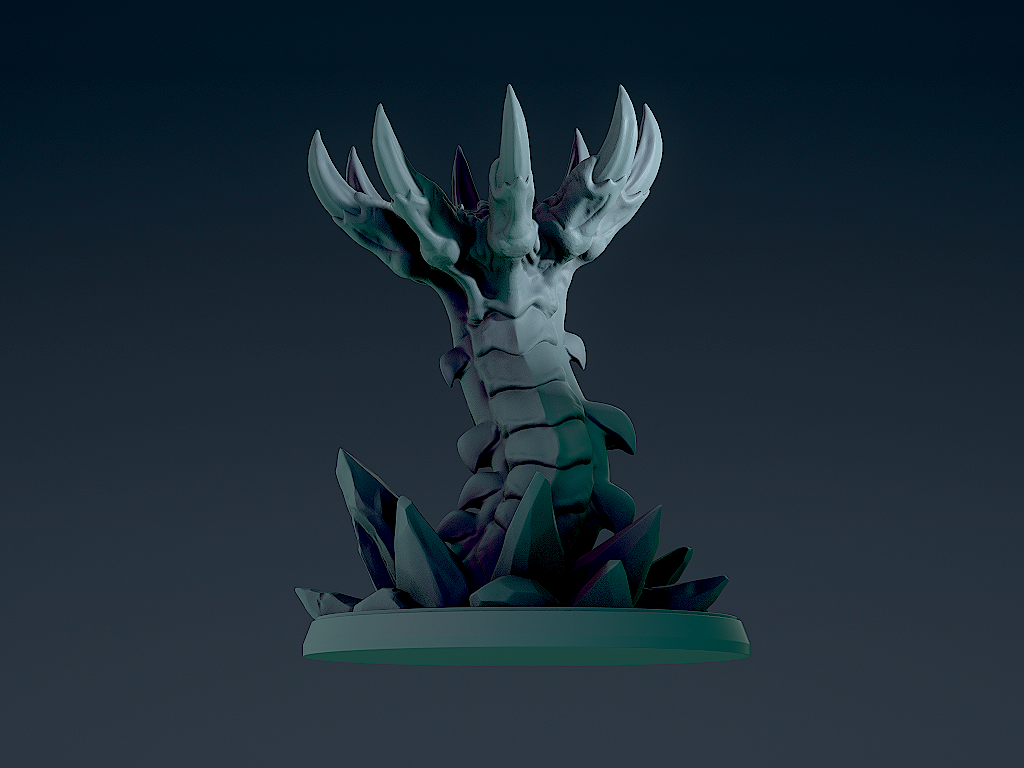 🪱 Giant Worm 2・Free STL File for ・Cults