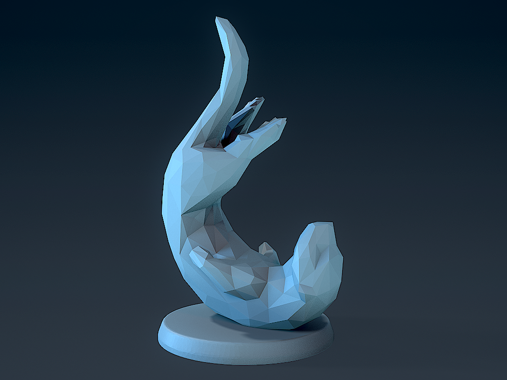 Free 3D file Low poly Otters 🎨 ・3D printer model to download・Cults