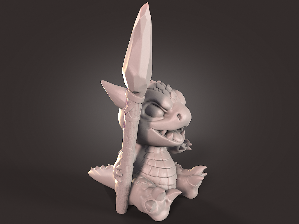 Free STL file Cute_Kobold 🦎 ・3D printable design to download・Cults