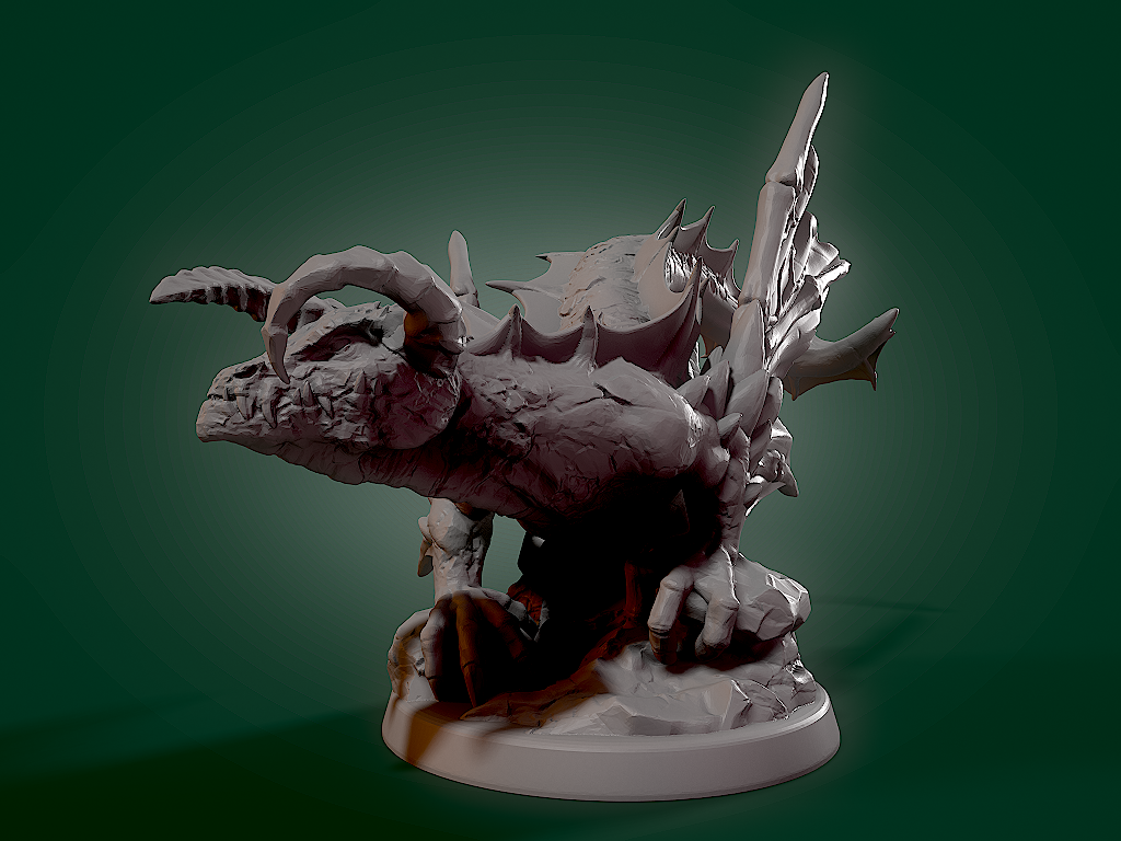Free STL file Crawling Dragon 🐉 ・3D printing design to download・Cults