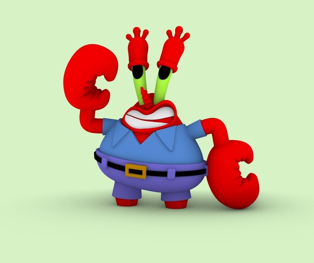 👥 señor krabs・Archivo 3D Gratis para ・Cults