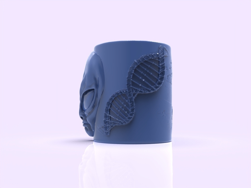 👽 alien pencil holder・Free 3D File for ・Cults