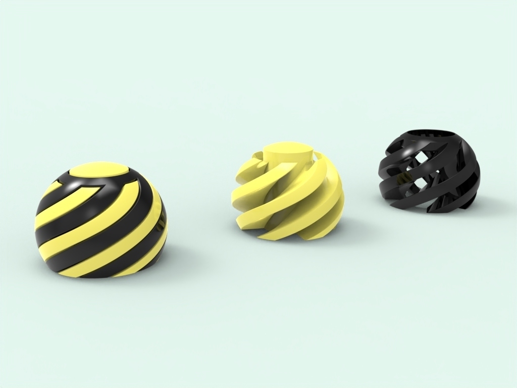 👌 sphere spiral fidget・Free STL File for 3D printing・Cults