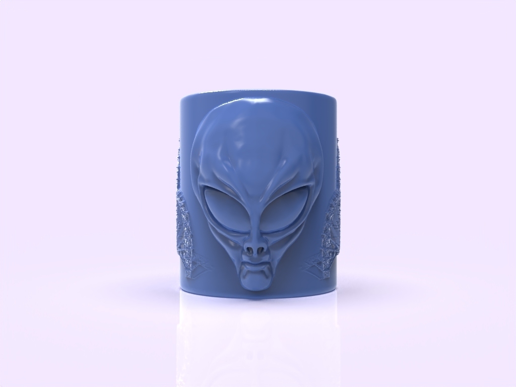 👽 alien pencil holder・Free 3D File for ・Cults
