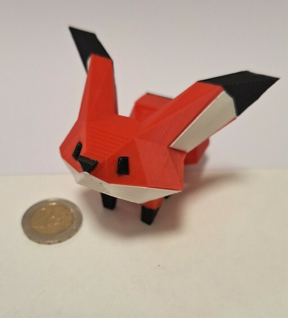 Free 3D file Little fox low poly 🦊 ・Design to download and 3D print・Cults