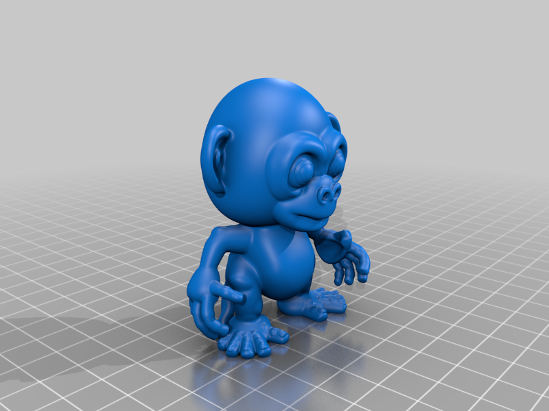 🐒 Monkey Kawaii・Free STL File for 3D printing・Cults