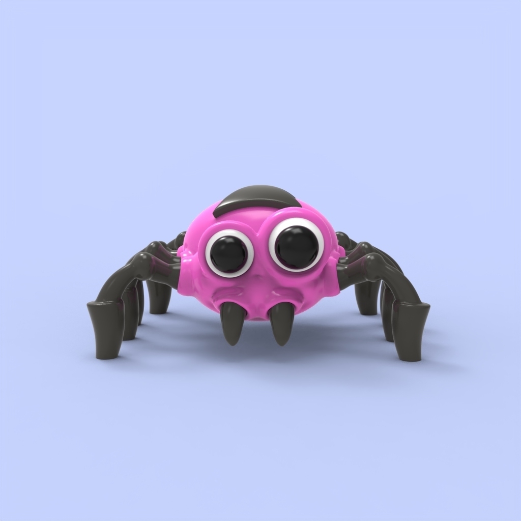 🕷️ Spider kawaii・Free STL File for 3D printing・Cults