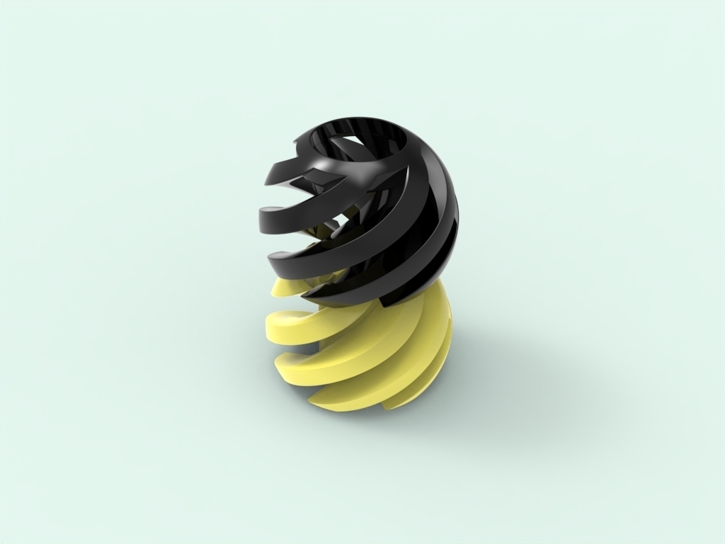 👌 sphere spiral fidget・Free STL File for 3D printing・Cults