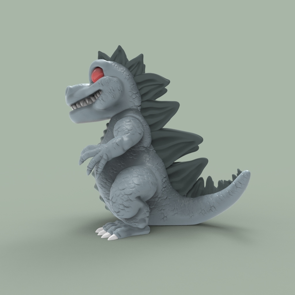 👹 Godzilla・Free 3D File for ・Cults