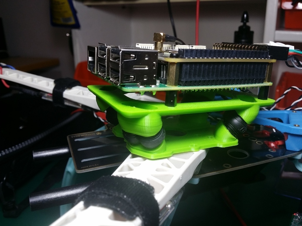 Free 3d File Navio2 Raspberry Pi Flat Reinforced Anti Vibration Mount 1223