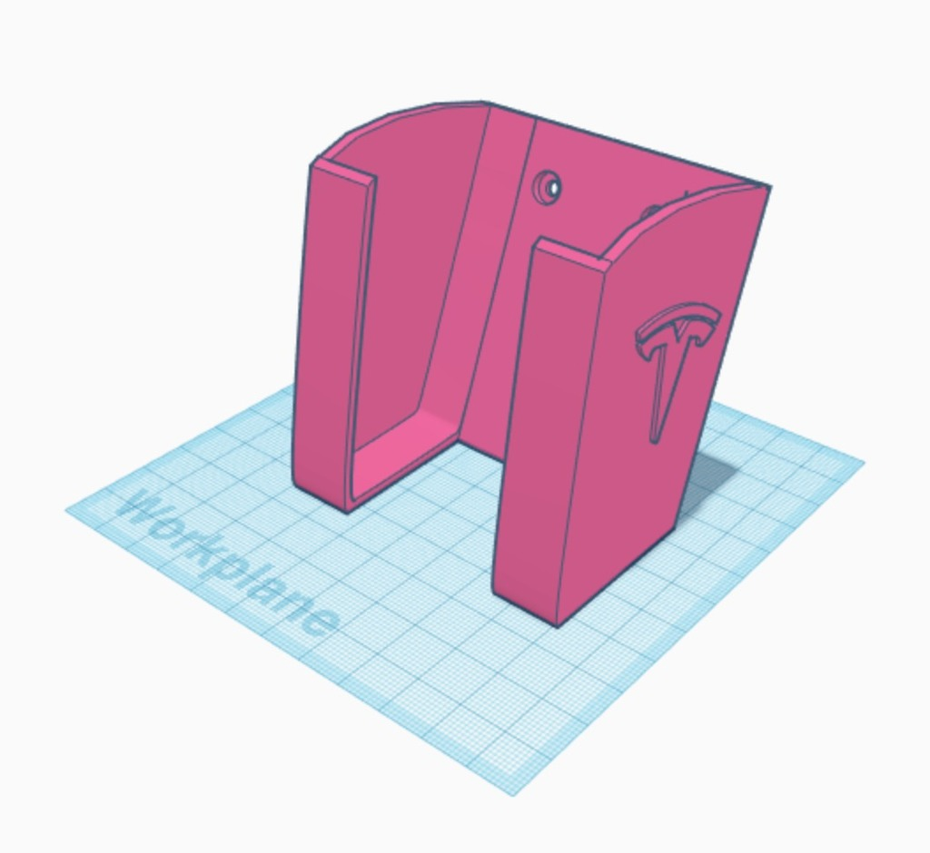 🚗 Tesla Charge Holder - Mobile Connector Bracket・Free 3D File for ・Cults