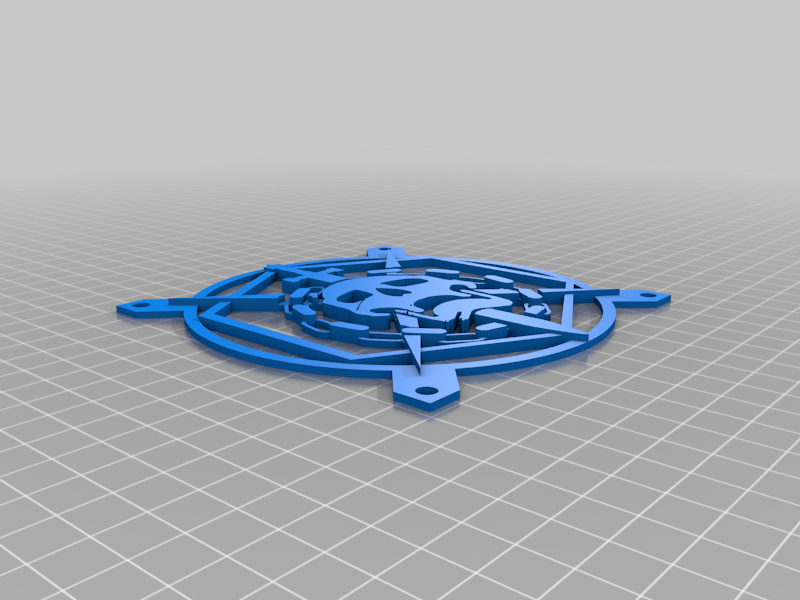 💀 120mm skull from destiny 2 pc fan cover grill・Free 3D File for ・Cults