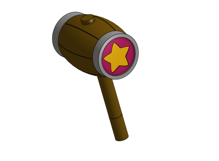Free 3D file Kirby's (King Dedede's) Hammer 🤴・3D printing template to ...