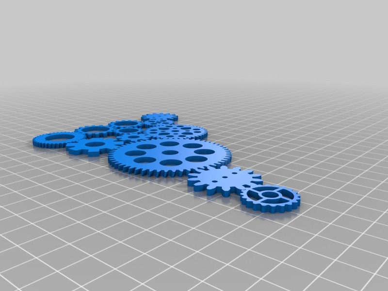 ⚙️ Gear collage Stencil・Free 3D File for ・Cults