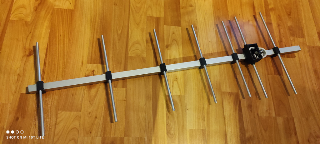 📶 Антенна YAGI 70 см или 2 м・Бесплатный 3D для ・Cults