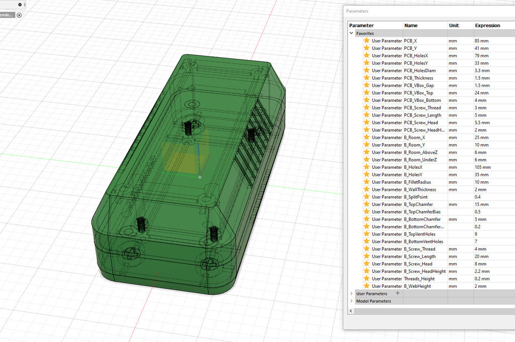 📦 Customizable PCB box Fusion 360・Free 3D File for ・Cults