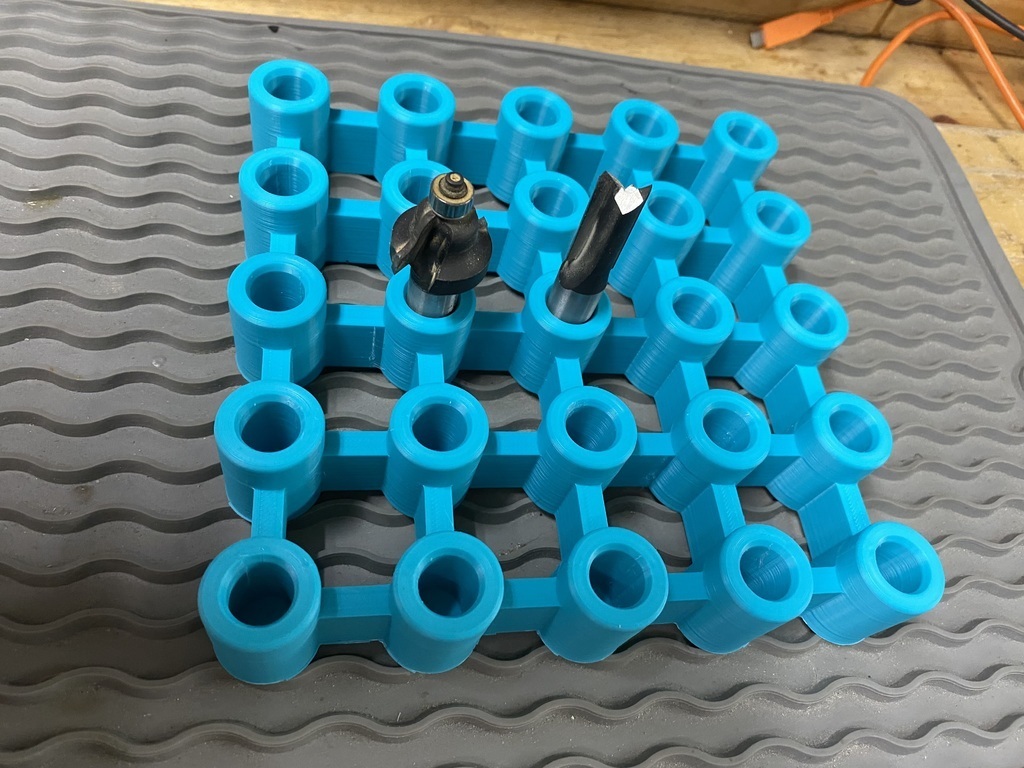 📦 Router Bit Storage・Free STL File for 3D printing・Cults