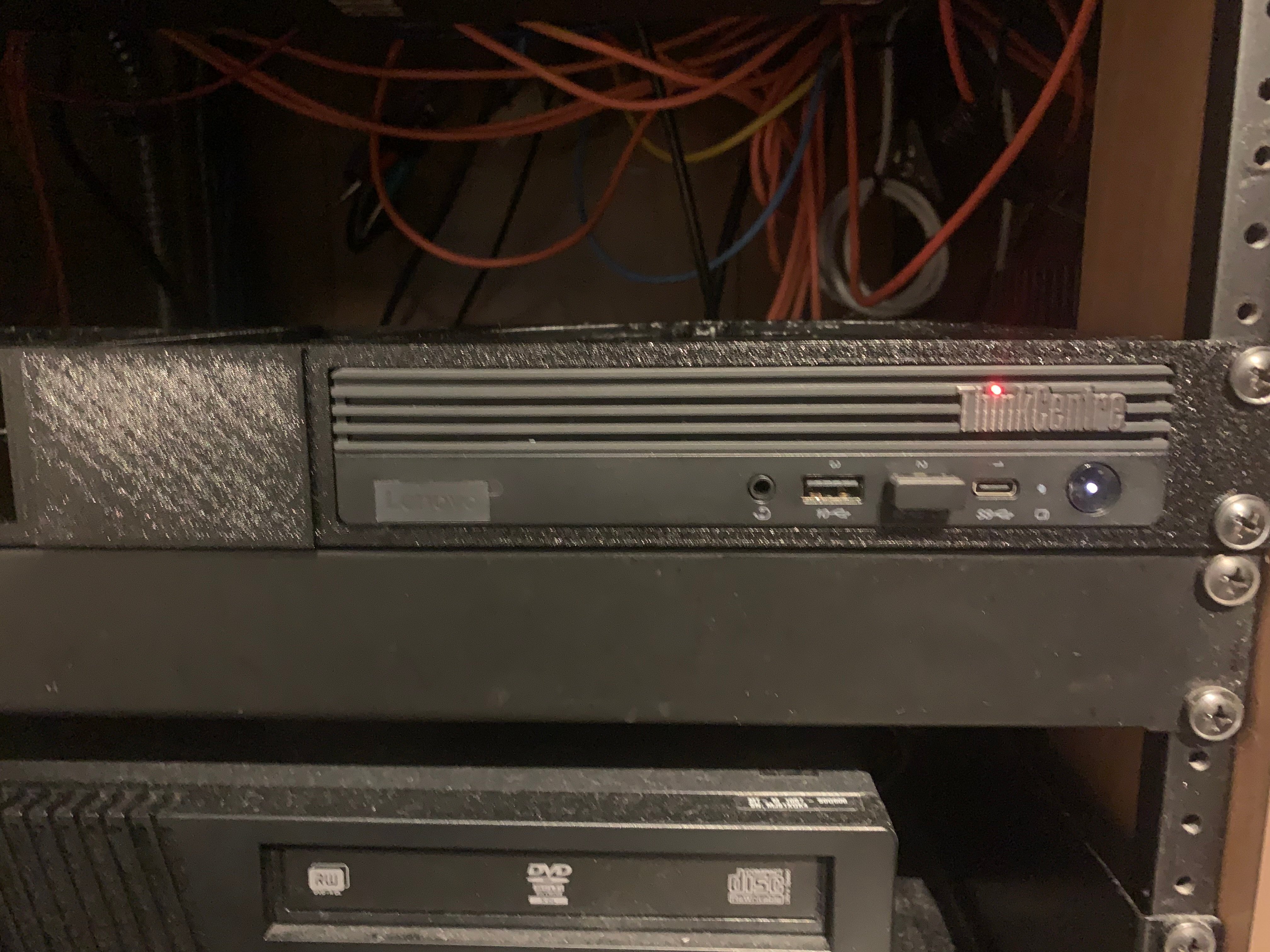 3D print Thinkcentre Tiny 1U Rack・Cults