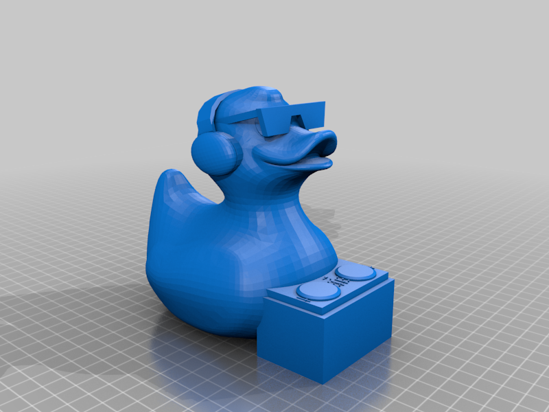 Free 3D file DJ Duck 🦆 ・3D printable model to download・Cults