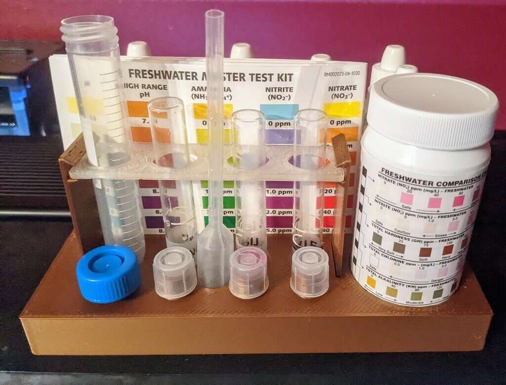🚰 Aquarium water test kit holder / rack・Free 3D File for ・Cults