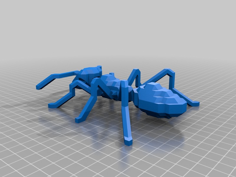Free 3D file BlockyAnt (low poly) 🎨・3D printing design to download・Cults