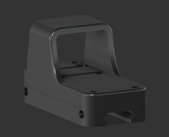 🔫 Red dot holographic-style sight for airsoft (Picatinny rail)・Free 3D ...