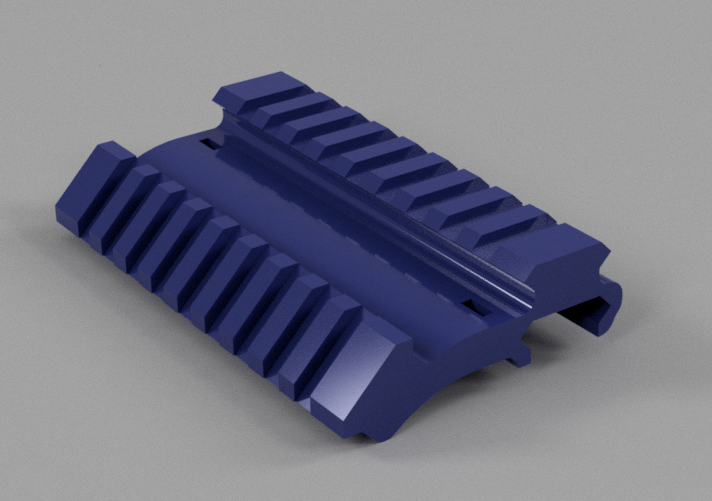 Free 3D file 45° picatinny rail extender 🔫 ・3D printing model to ...