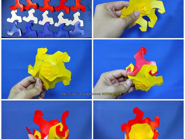 🪢 Nylon Filament Puzzle Lamp Shade・Free STL File for ・Cults