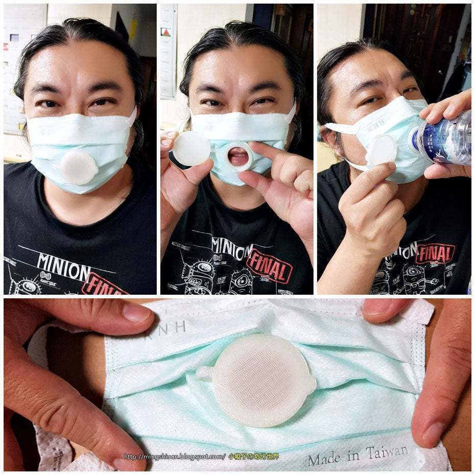 Free STL file Mask drinking water hole - You can also drink water while ...