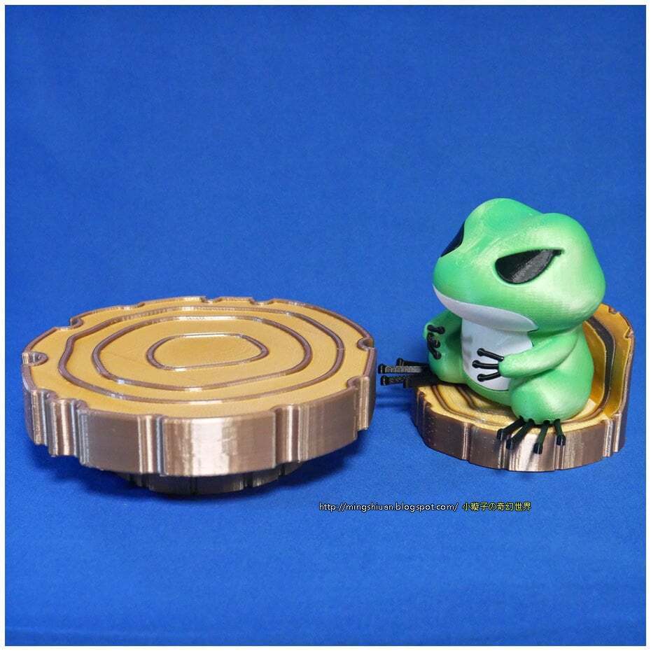 3D printed Travel Frog Furniture and Candle / 旅行青蛙 傢俱跟蠟燭・Cults