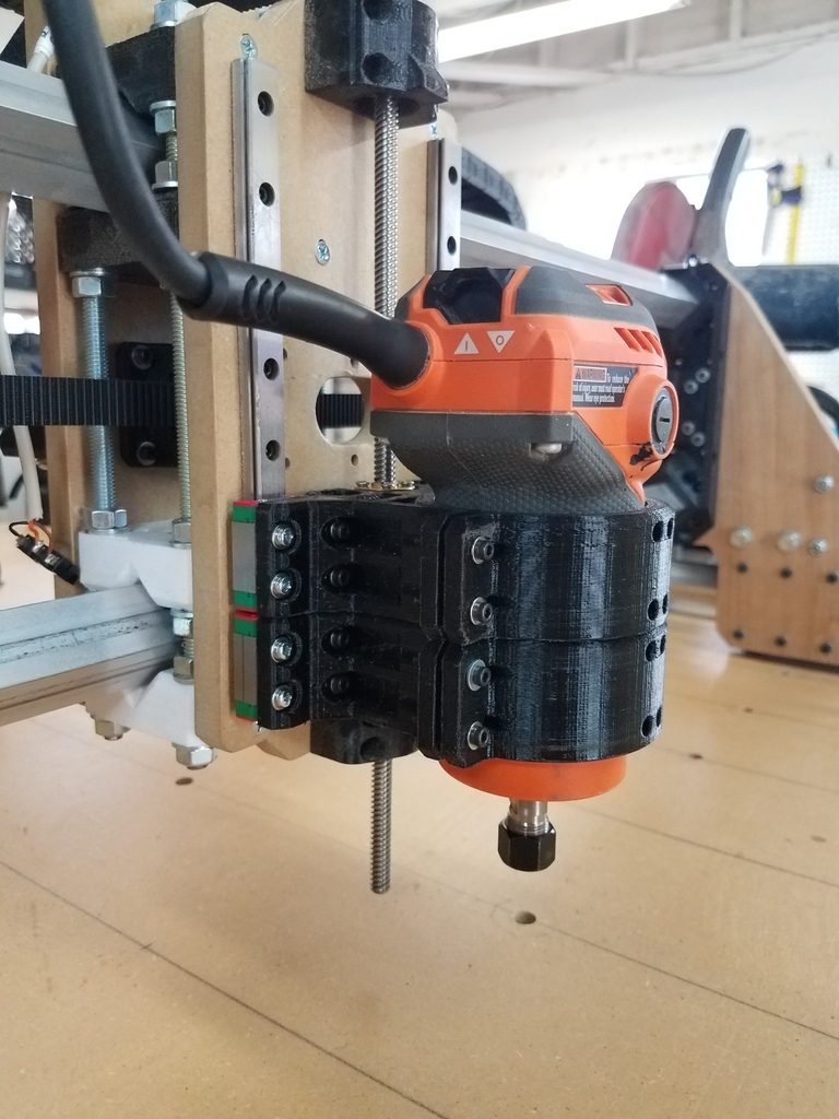 Free 3D file Root 3 cnc spindle mount Rigid R24012 router 🧞‍♂️・3D print ...