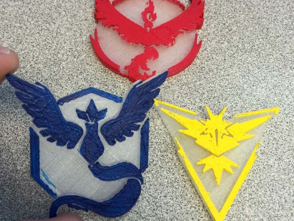 3D print Pokemon Go Team Logos・Cults
