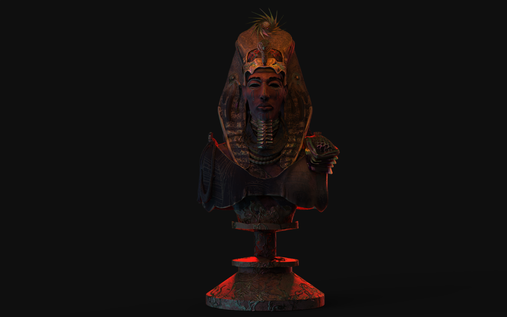 Archivo 3D gratis El faraón egipcio Akenatón 🧞‍♂️・Plan para descargar y ...