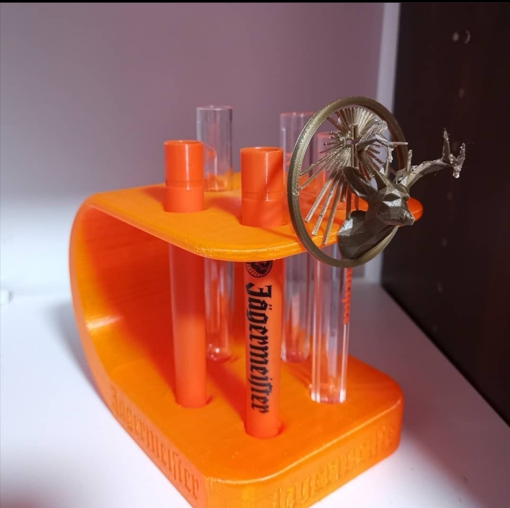 🧪 Soporte para tubos de ensayo Jägermeister・Archivo 3D para ・Cults