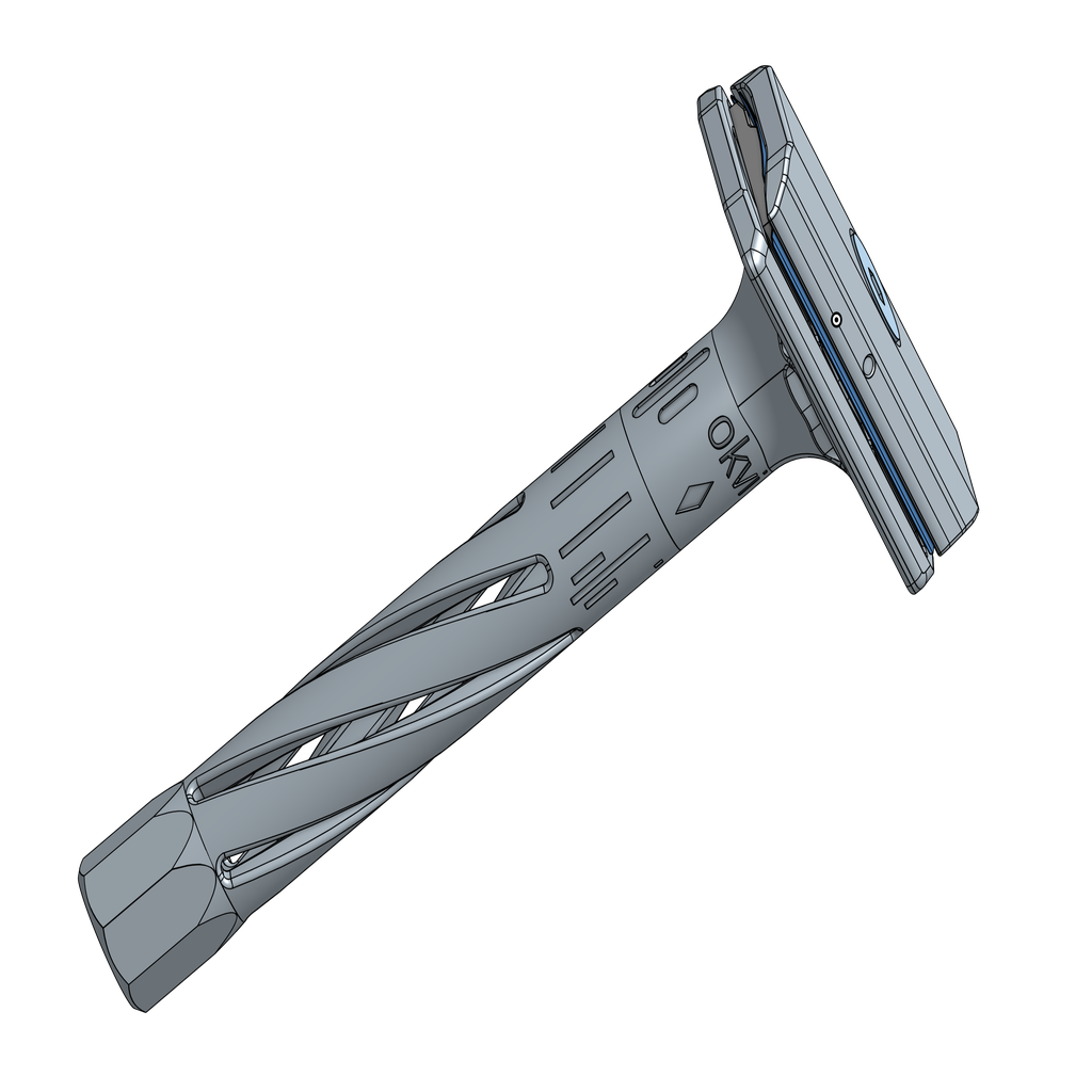 🦺 DE Double Edge Adjustable Safety Razor・Free 3D File for ・Cults