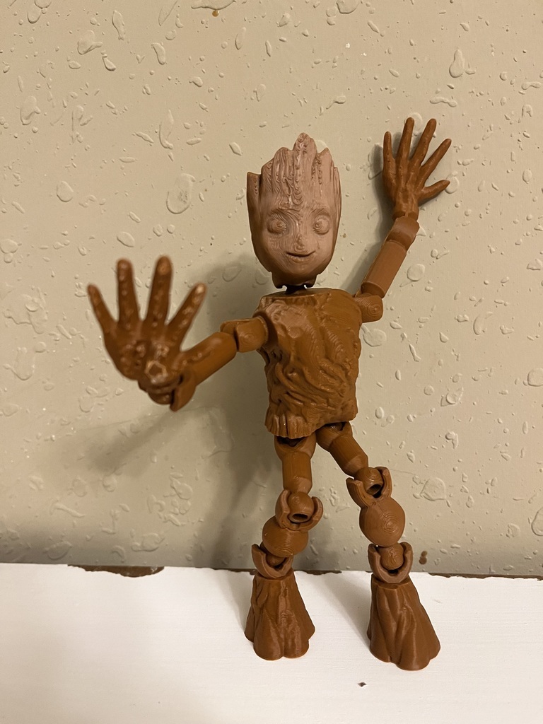 🧸 Groot・Free STL File for ・Cults