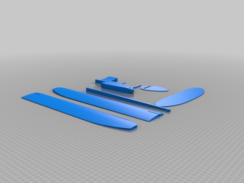 🛩️ Glider - Elastic launching.・Free 3D File for ・Cults