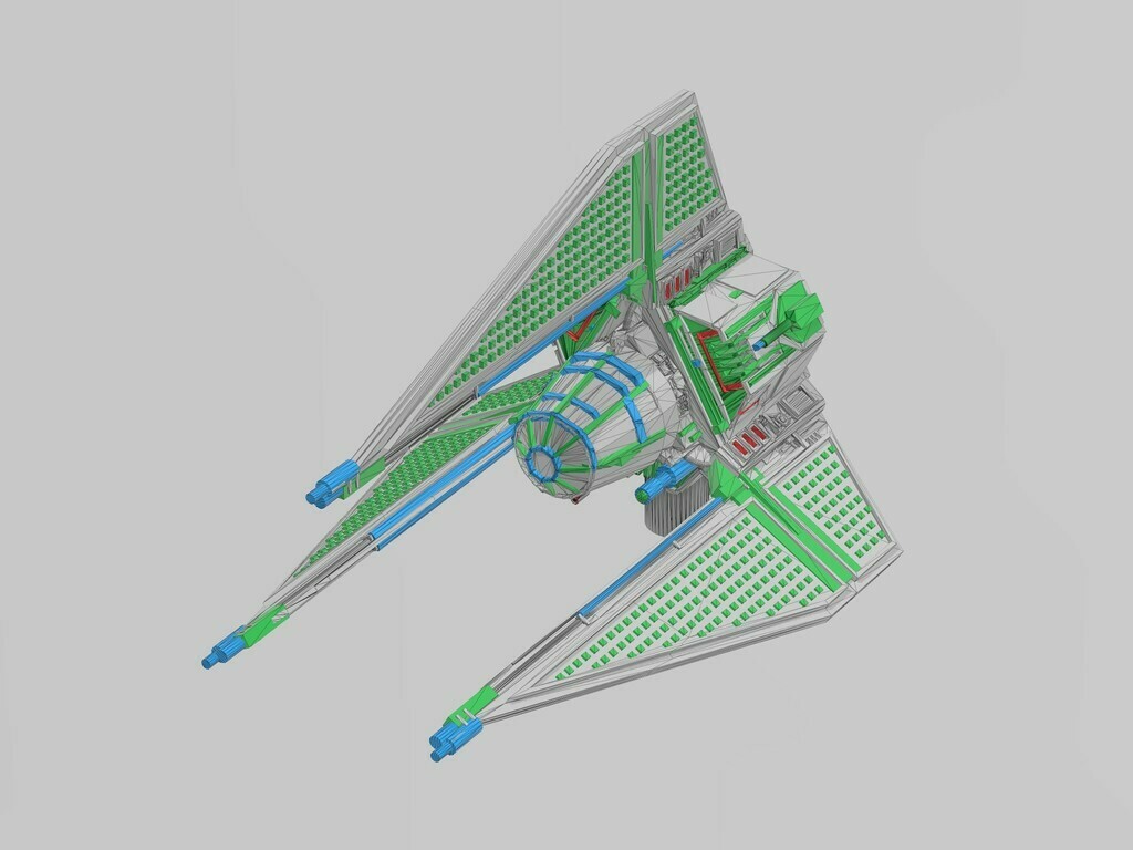 👔 TIE Phantom・Free 3D File for ・Cults