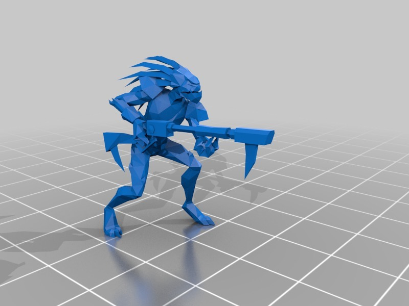 Free 3D file Kroot Warrior 🎲 ・Design to download and 3D print・Cults