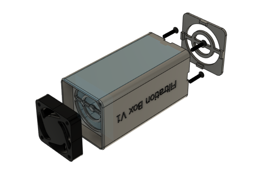 📦 Creality Halot One - Air Filtration Expansion Box・Free 3D File for ・Cults
