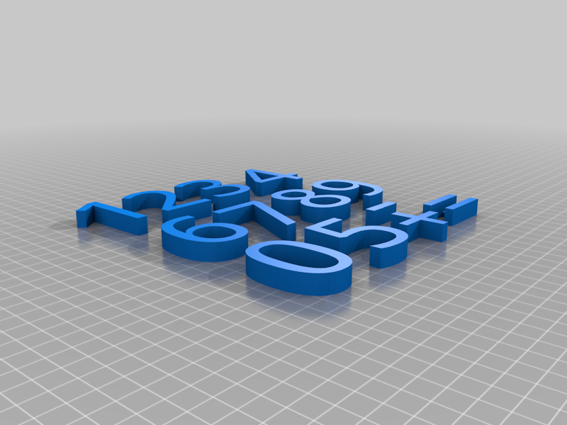 Free 3D file Basic Math Numbers Set 📐 ・3D printing template to download ...