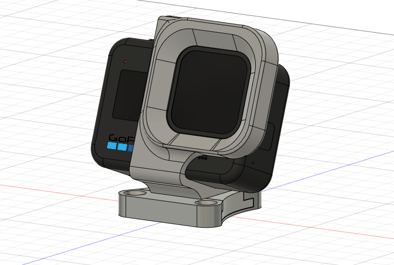 🚁 Detachable GoPro HERO 8 mount for GEPRC mark4・Free 3D File for ・Cults