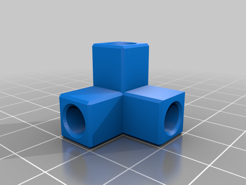 Free 3D file 3-Way Corner Bracket for 1/4" Dowel Rod ⚙️ ・3D printable ...