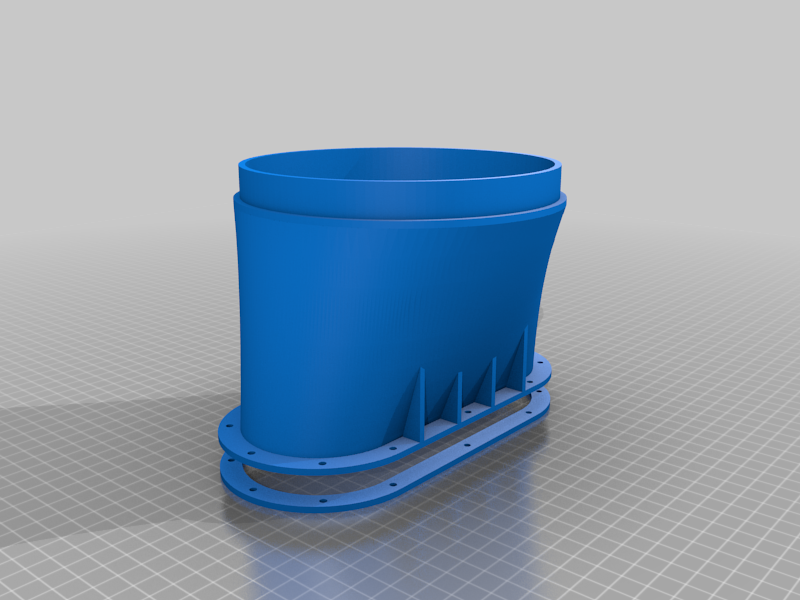 Free 3D file 6in air conditioning exhaust adaptor 🧑‍🔧 ・Model to ...