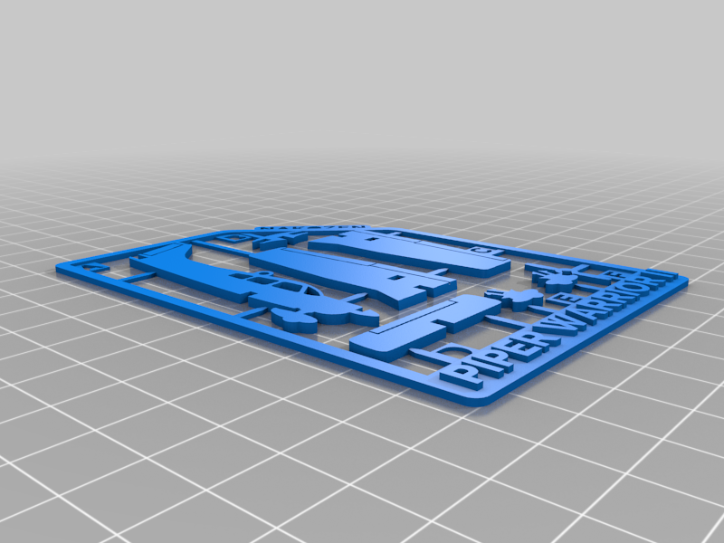 ️ Piper Warrior II Kit Card・Free 3D File for ・Cults