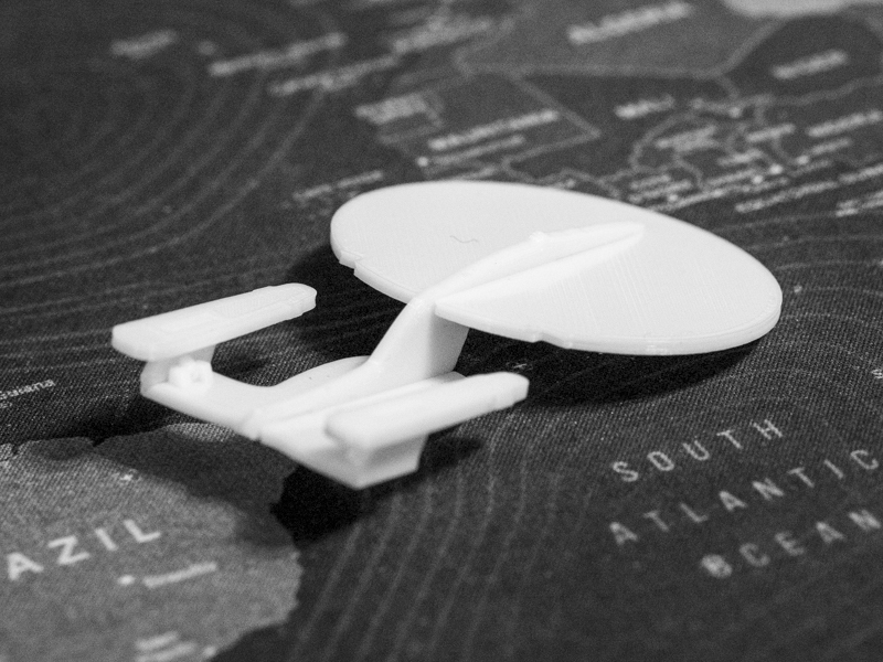 🎄 NCC-1701-D Enterprise Kit Card・Free 3D File for ・Cults