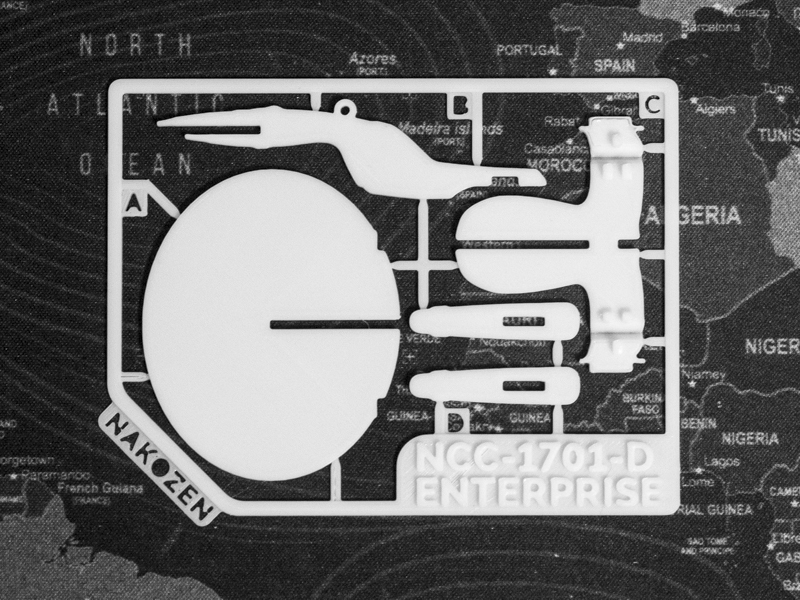🎄 NCC-1701-D Enterprise Kit Card・Free 3D File for ・Cults