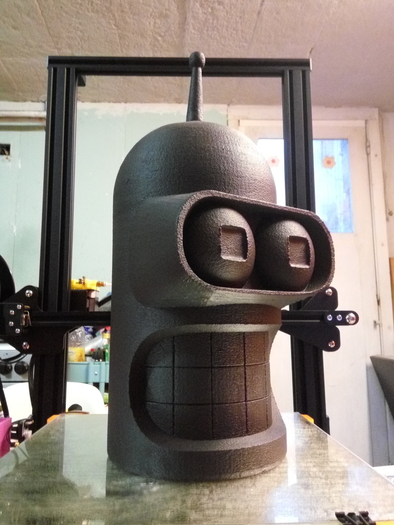 🤖 Bender head・Free 3D File for ・Cults