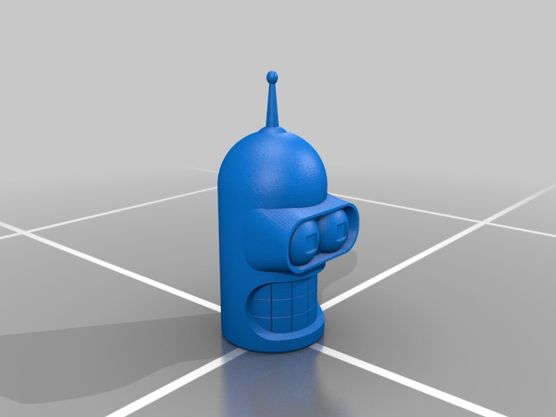 🤖 Bender head・Free 3D File for ・Cults